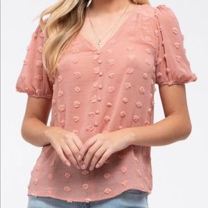 Blu Pepper | Tops | Womens All Over Swiss Dot Top | Poshmark